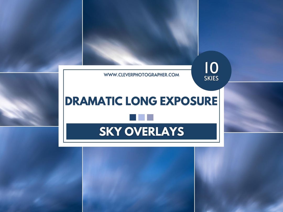 10 Dramatic Long Exposure Sky Textures & Overlays | Super High Quality ...
