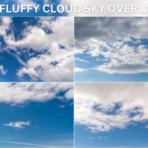 20 Fluffy Clouds Sky Textures & Overlays | Super High Quality ...