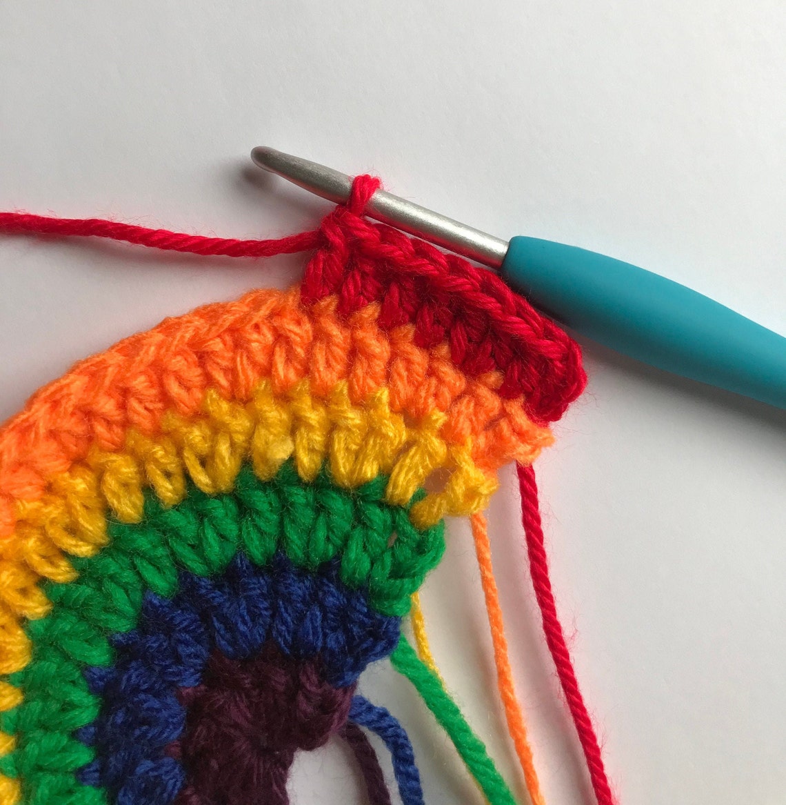 Rainbow Crochet Pattern INSTANT PDF DOWNLOAD Learn to | Etsy UK