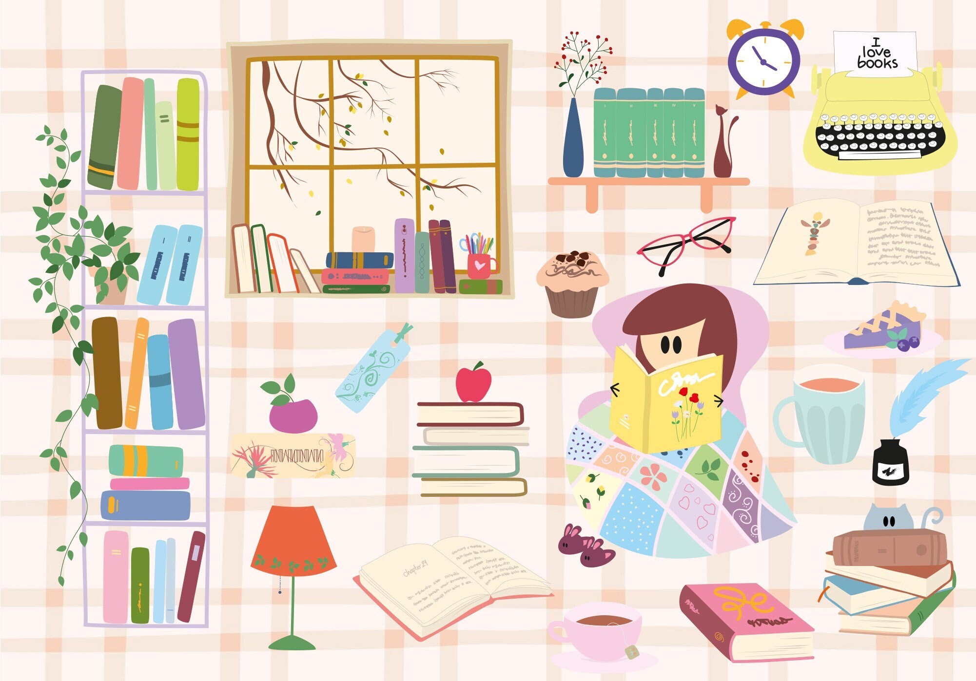 Books Clipart, Printable Books Clipart Set, Instant Download - Etsy