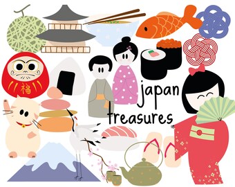 Japan Culture Clipart - Etsy