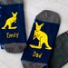Personalised Daddy Kangaroo Socks | Australian Father's Day | Father's ...