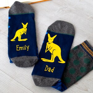 Personalised Daddy Kangaroo Socks | Australian Father's Day | Father's ...