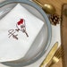 Embroidered Robin Napkin - Etsy UK