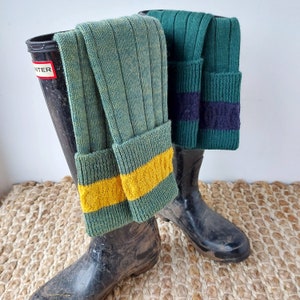 Luxury Monogrammed Knitted Welly Socks - Etsy