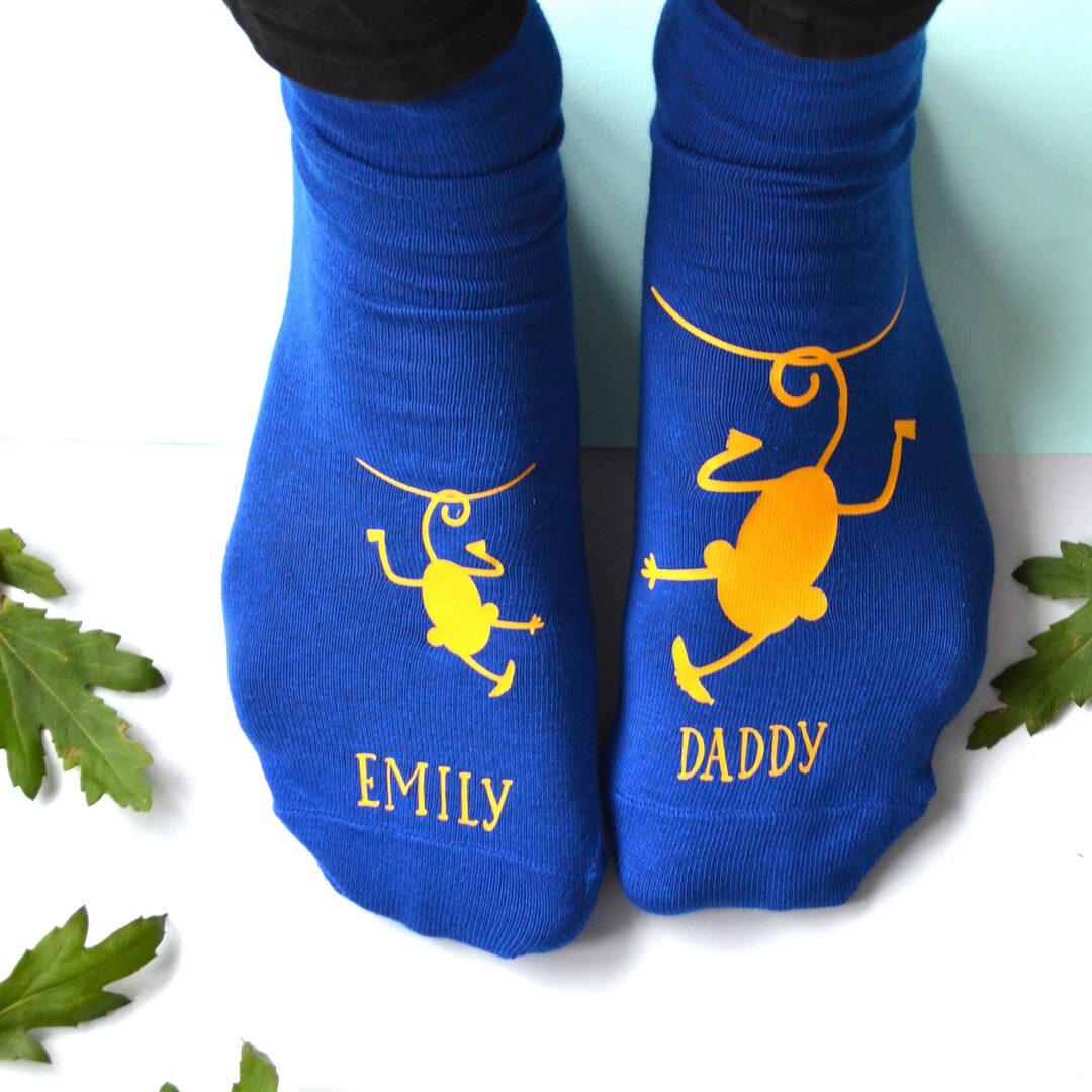 Personalised Cheeky Monkey Daddy Socks | Father's Day | Gifts for Dad ...