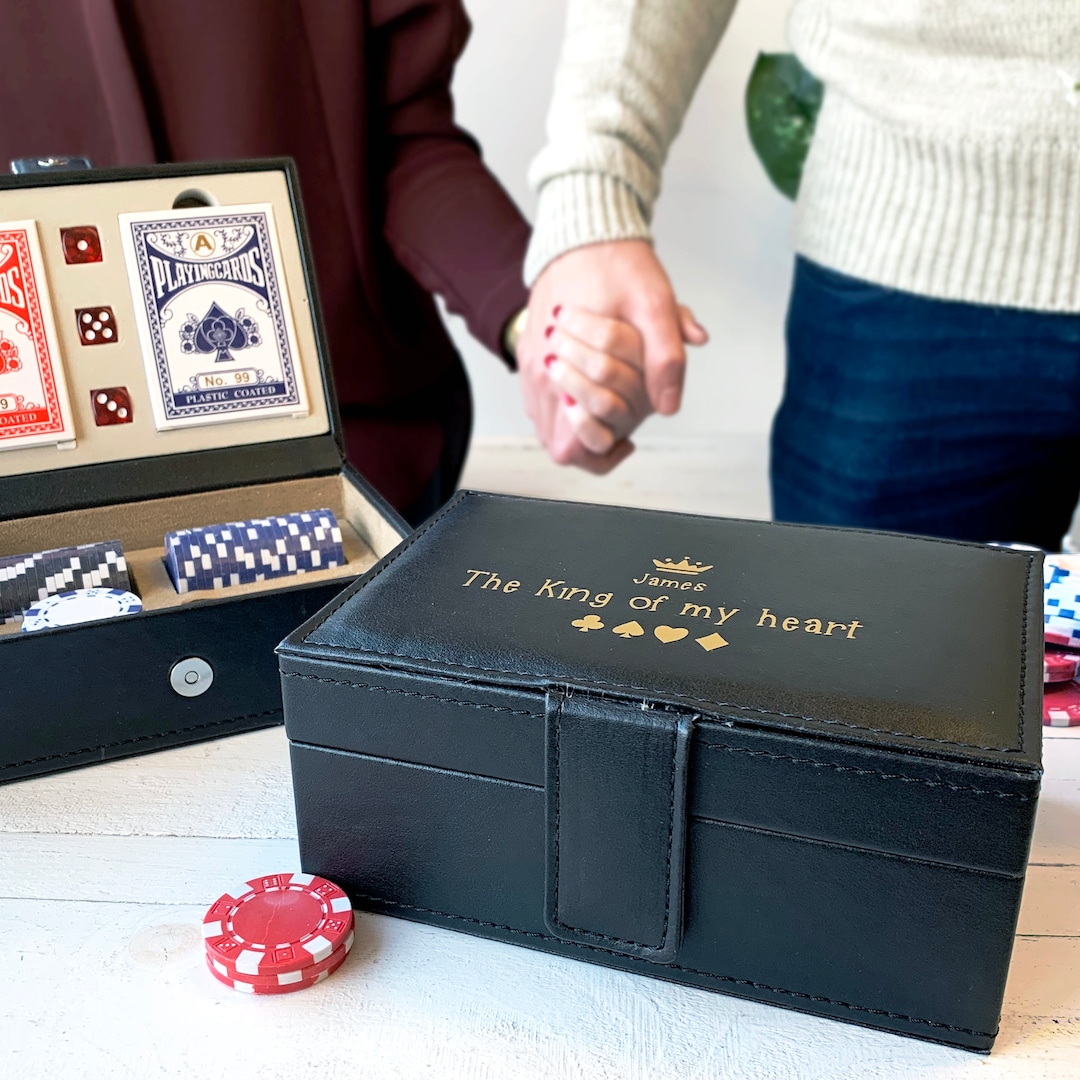 Personalised Poker Set | Gifts for Him | Stag Do Gifts | Birthday Gifts ...