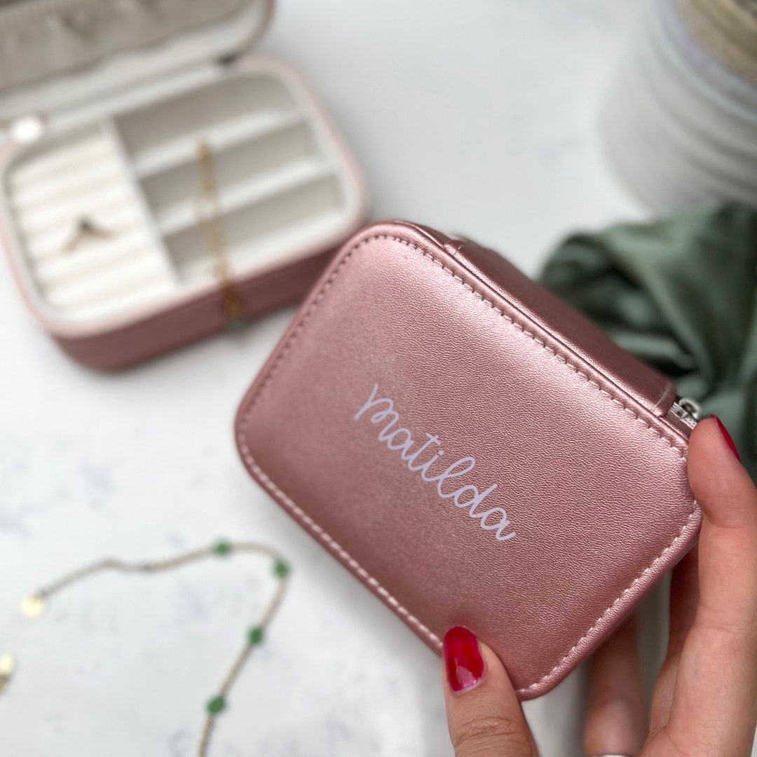 Personalised Compact Jewellery Box - Etsy Australia