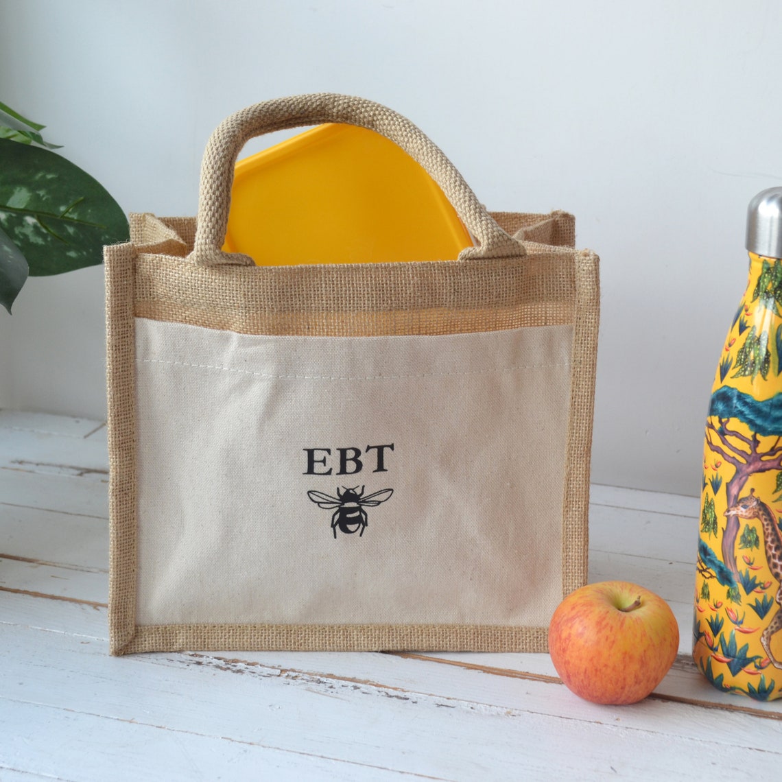 Personalised Bee Lunch Bag - Etsy