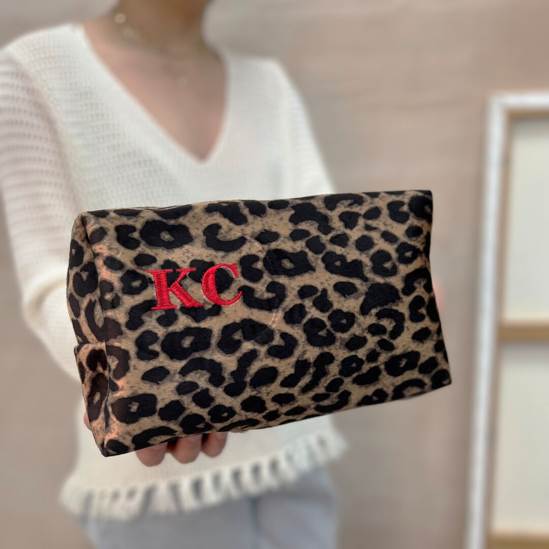 Leopard Print Make up Bag - Etsy