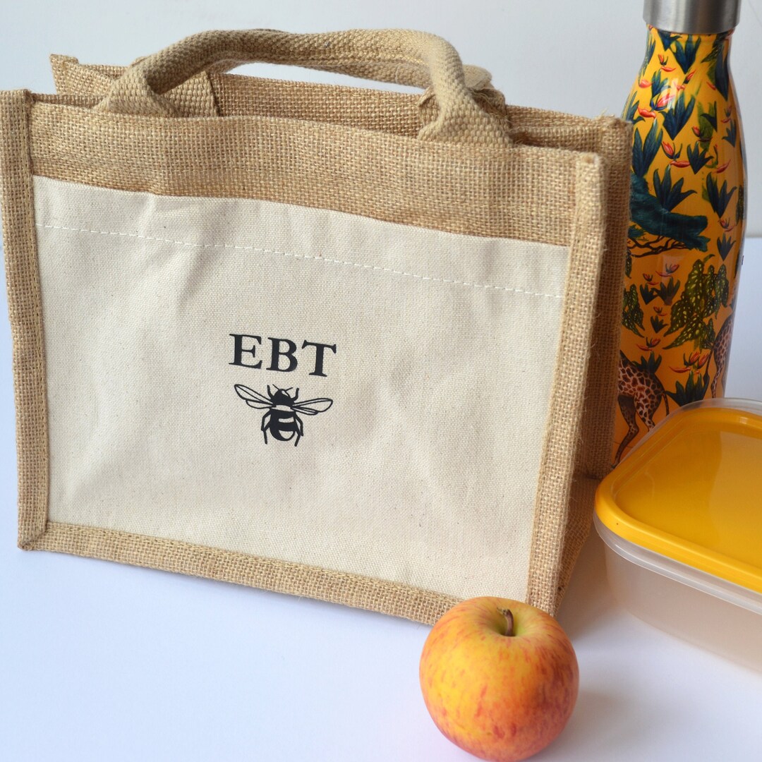 Personalised Bee Lunch Bag - Etsy UK