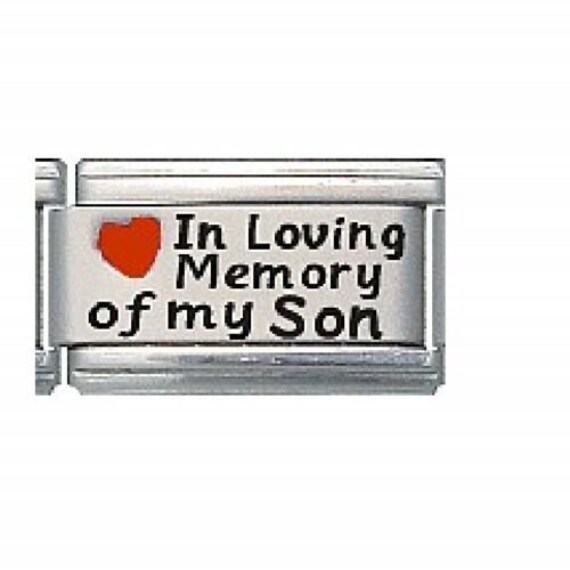 In Loving memory of my Son red heart laser 9mm long I… - Gem