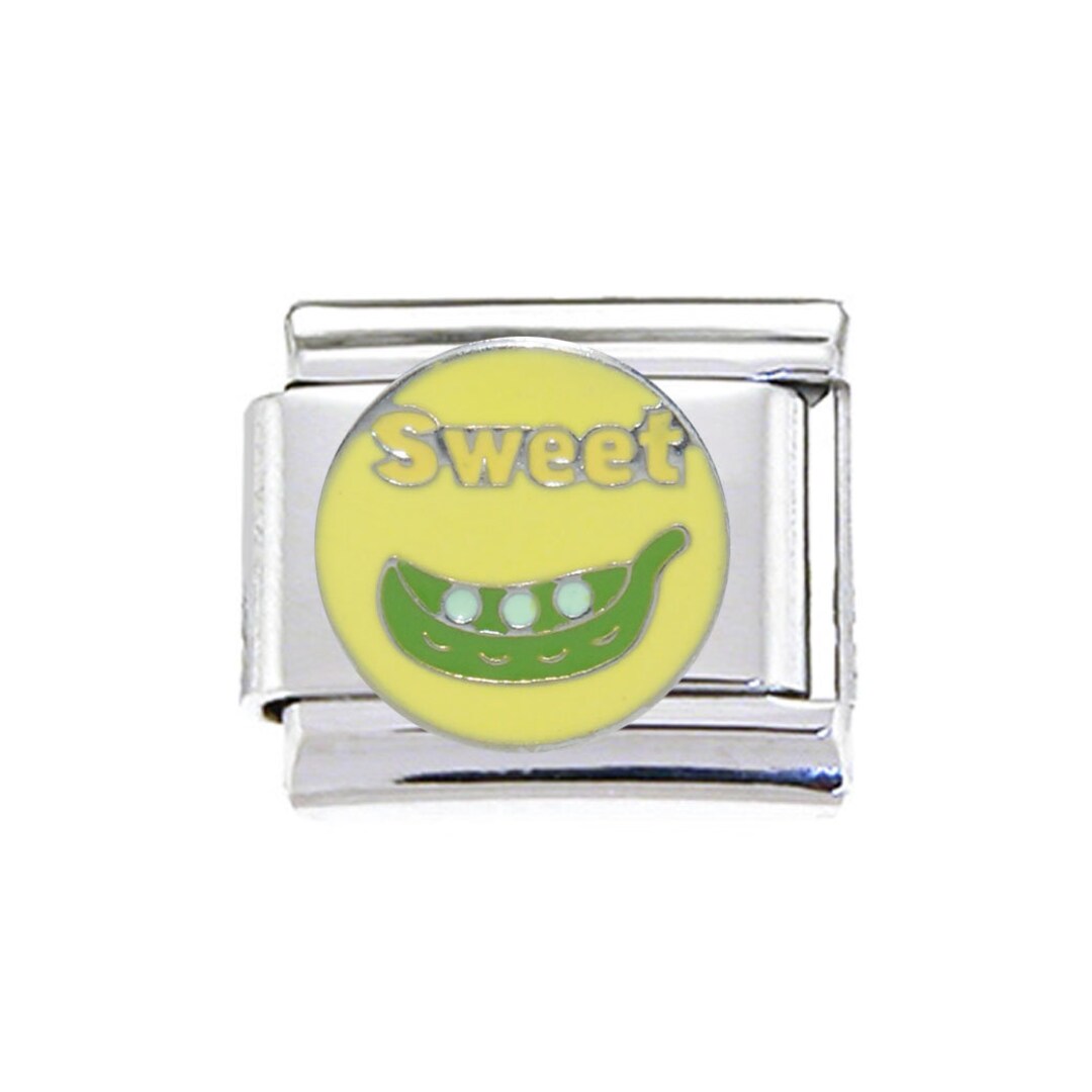 Sweet Pea Enamel 9mm Italian Charm - 9mm Italian Charm - Etsy