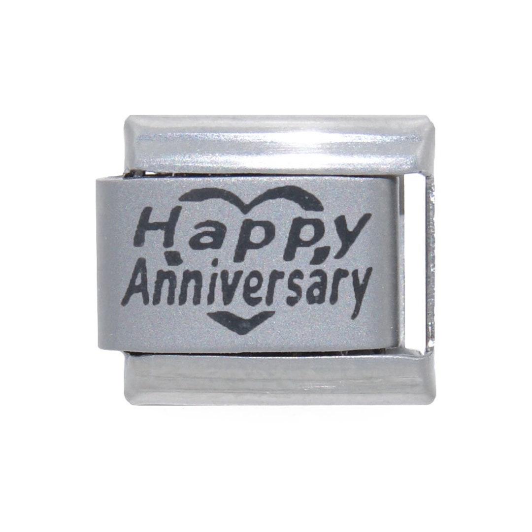 Happy Anniversary 9mm Laser Italian Charm - 9mm Italian Charm - Etsy