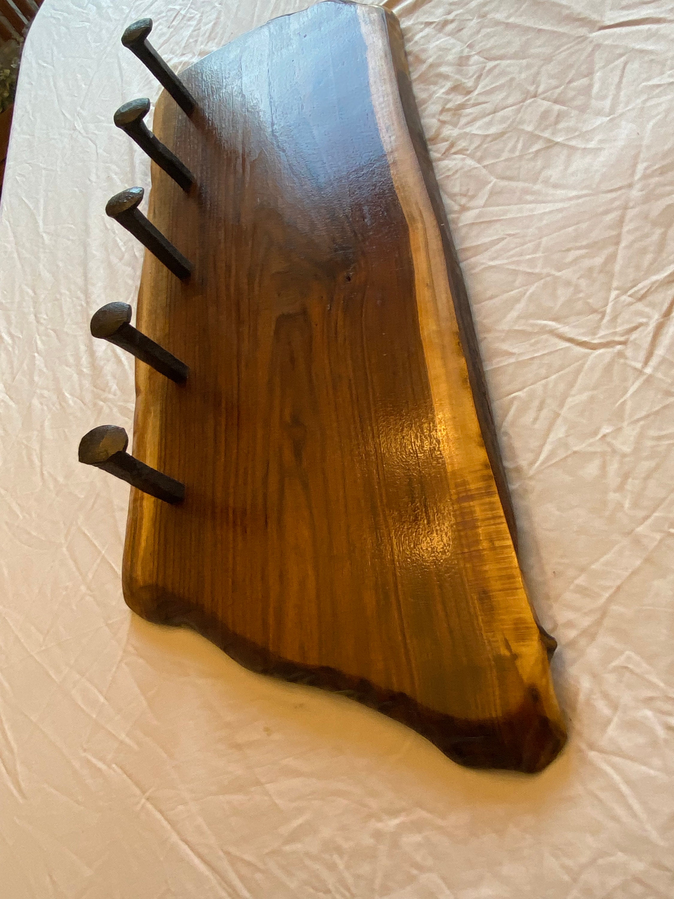 Live Edge Walnut Coat Rack - Etsy