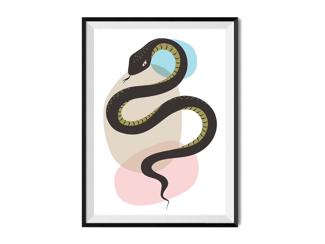 Snake Print, Snake Wall Art, Animal Print, Downloadble Wall Art - Etsy
