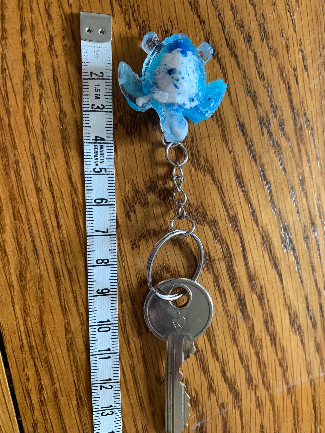 Ocean Resin Sea Turtle Key Ring - Etsy