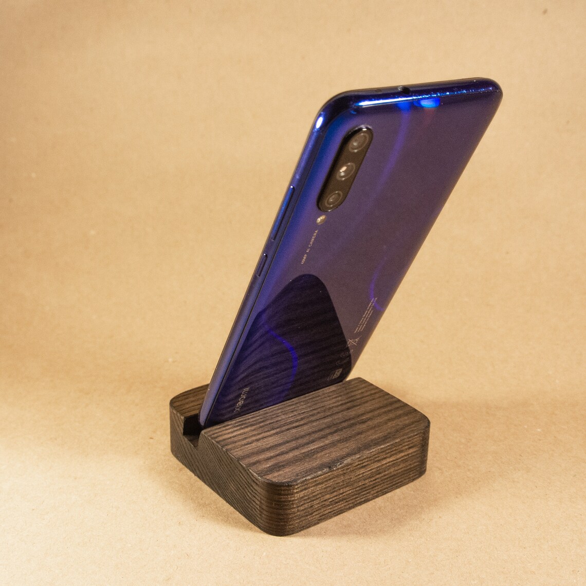 Premium Wooden Phone Stand iPhone Stand Dark Smartphone - Etsy