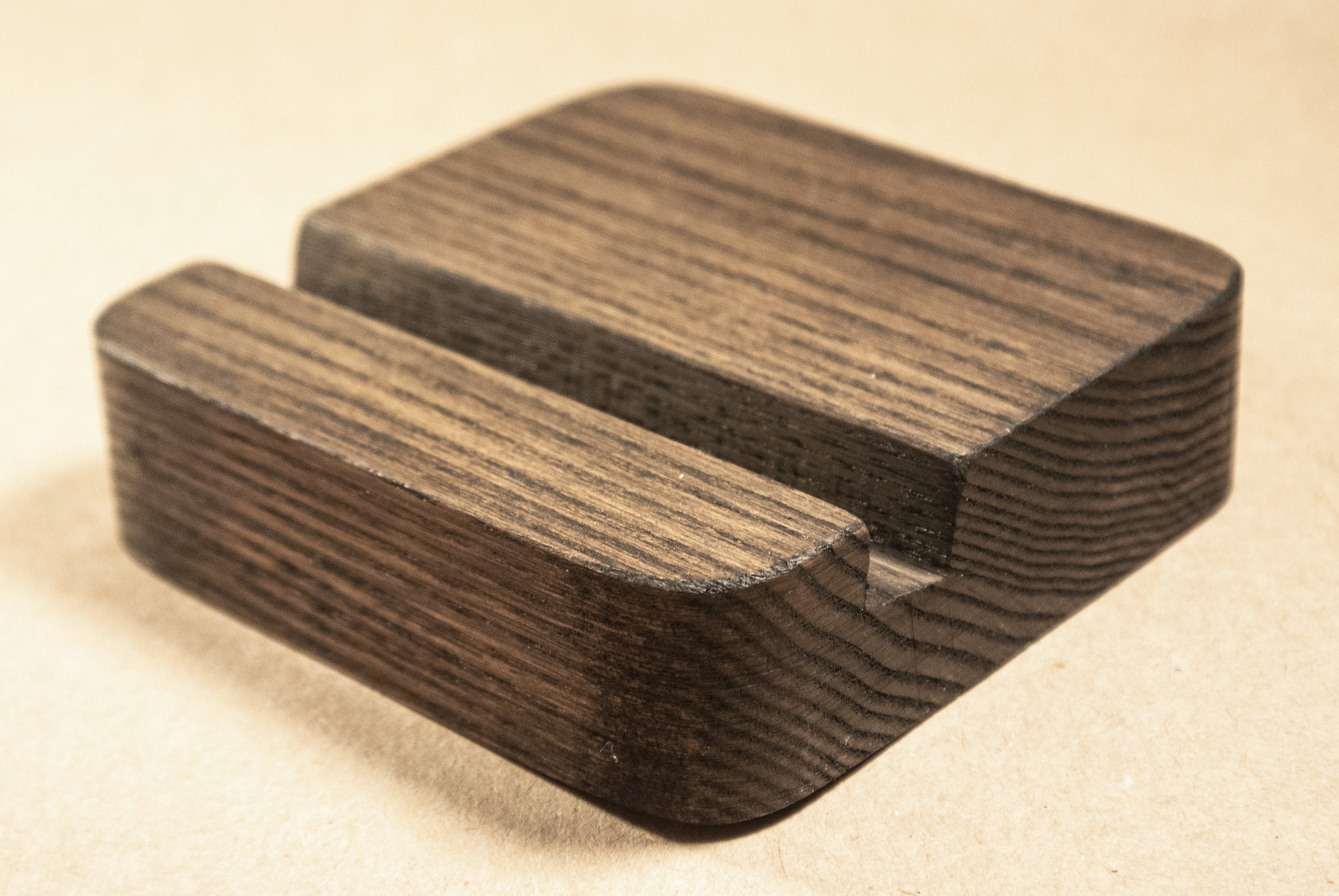 Premium Wooden Phone Stand iPhone Stand Dark Smartphone - Etsy