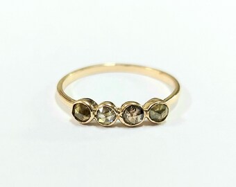 Rustic Diamond Ring - Etsy