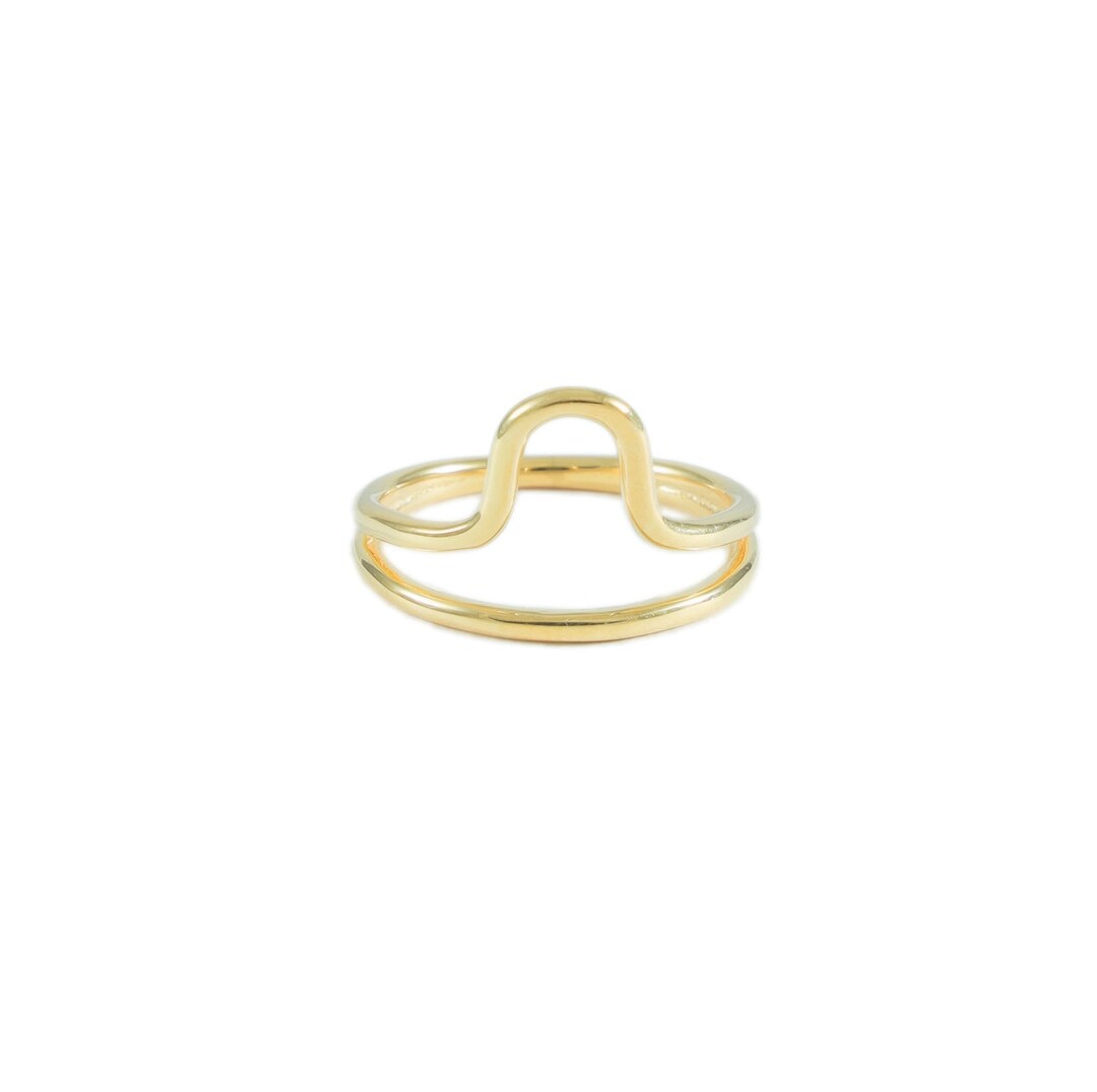 LIBRA 18k Gold Vermeil Zodiac Sign Ring, Horoscope Ring, Astrology Ring ...