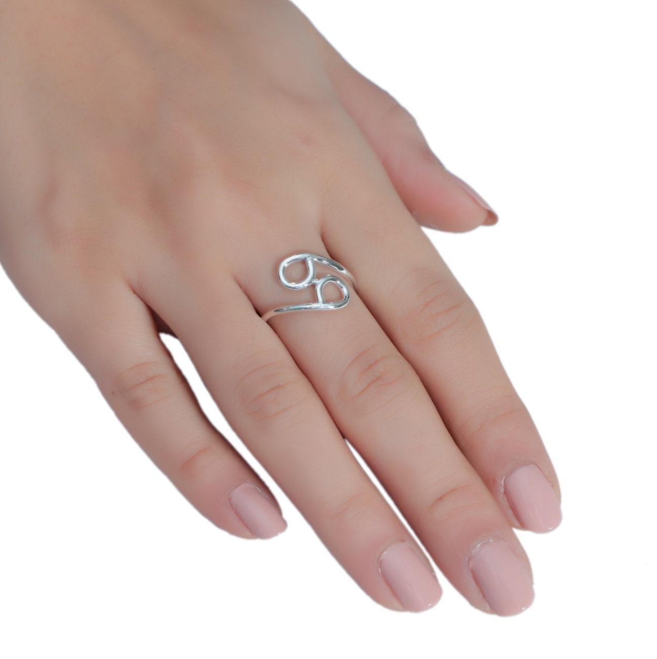 CANCER 18k gold vermeil Zodiac Sign Ring Horoscope Ring | Etsy