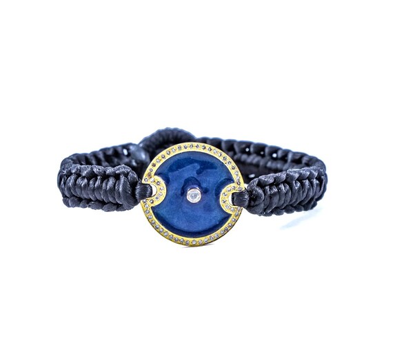 18K Gold Enamel Thread Bracelet Enamel Bracelet Connectors - Etsy