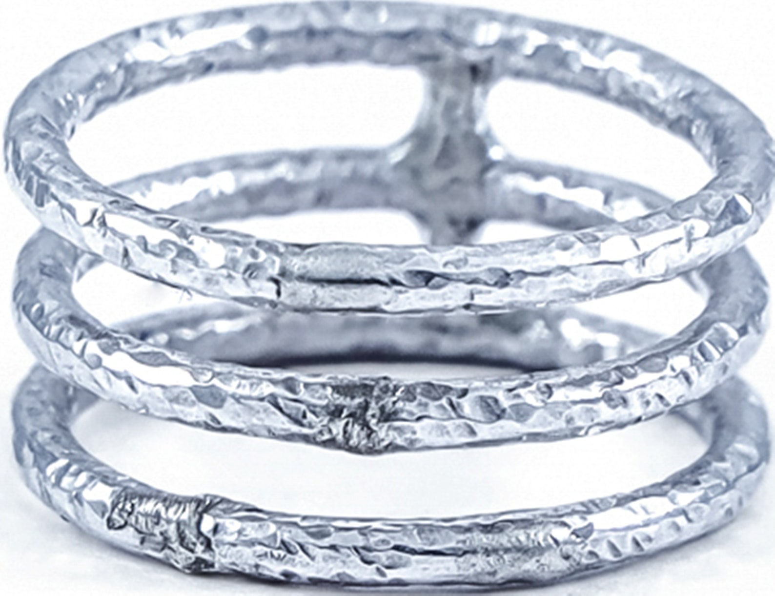 Hammered Sterling Silver Stackable Rings Silver Stacking - Etsy