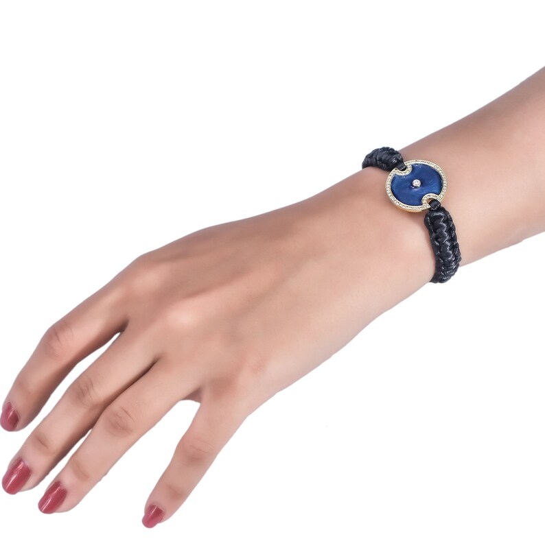 18K Gold Enamel Thread Bracelet Enamel Bracelet Connectors - Etsy