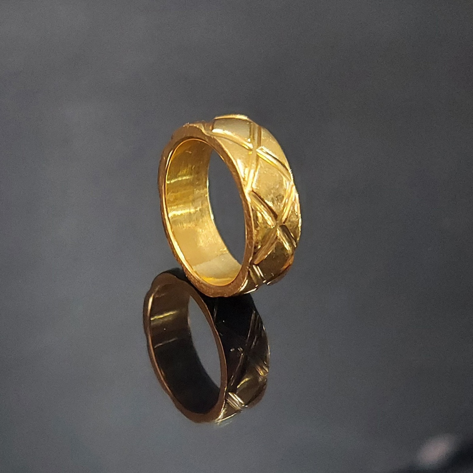 Men's Gold Vermeil Heavy Rings Gold Bands Statement - Etsy
