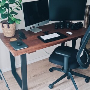 Desk Made With Industrial Square, A Frame, V Frame, X Frame, Trapezium ...