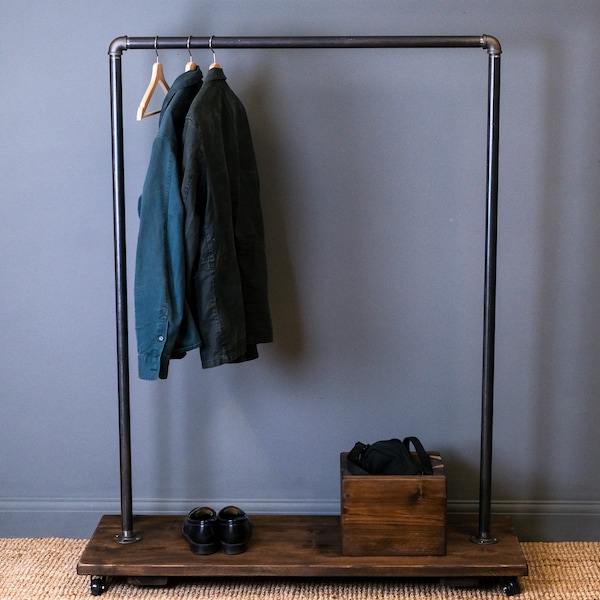 Wooden Clothes Rail - Etsy UK