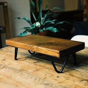 Handmade Rustic Food Display Stand Made With Reclaimed Wood and Metal ...