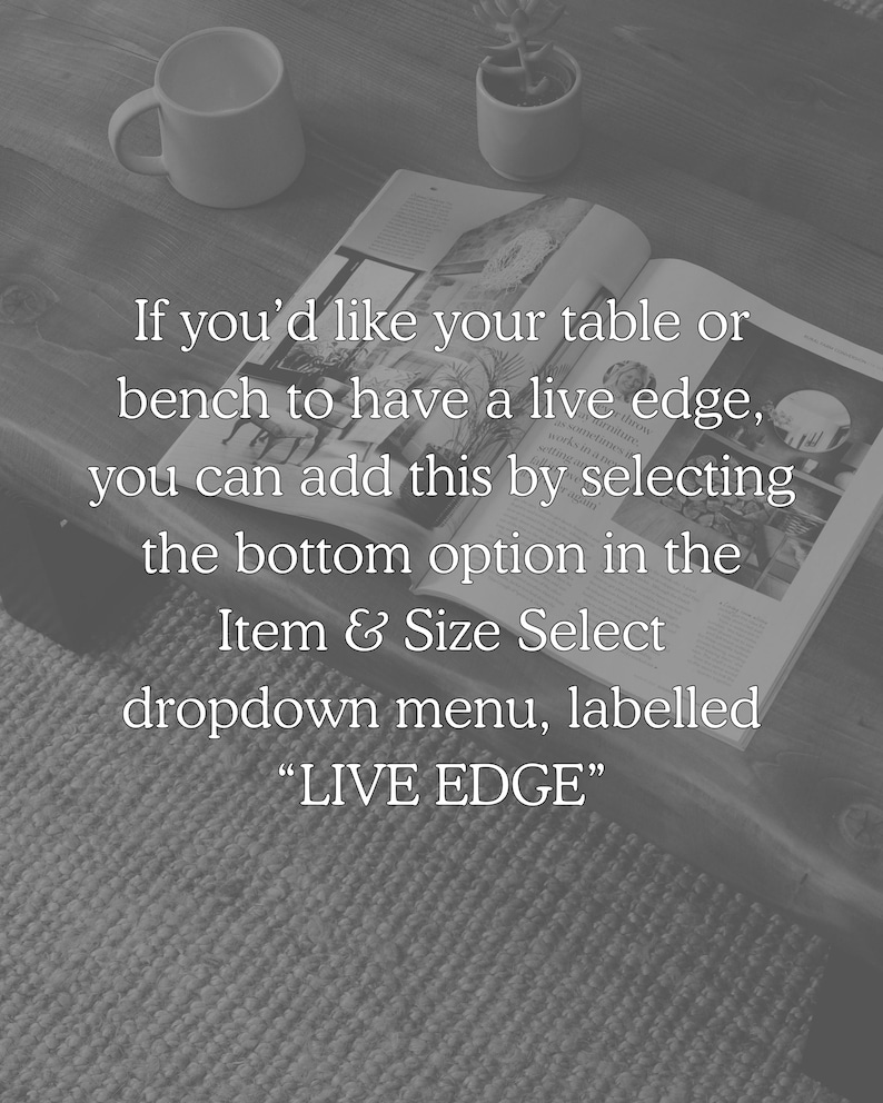 Dining Table With Live or Square Edge. Rustic Solid Wood Industrial ...