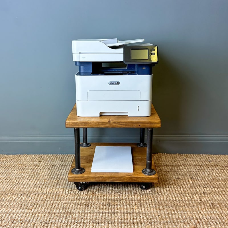 Wood Side Table on Wheels - Etsy