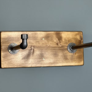 Industrial Rustic Bike Rack. Wall Mounted Bike Display Rack. Wooden ...