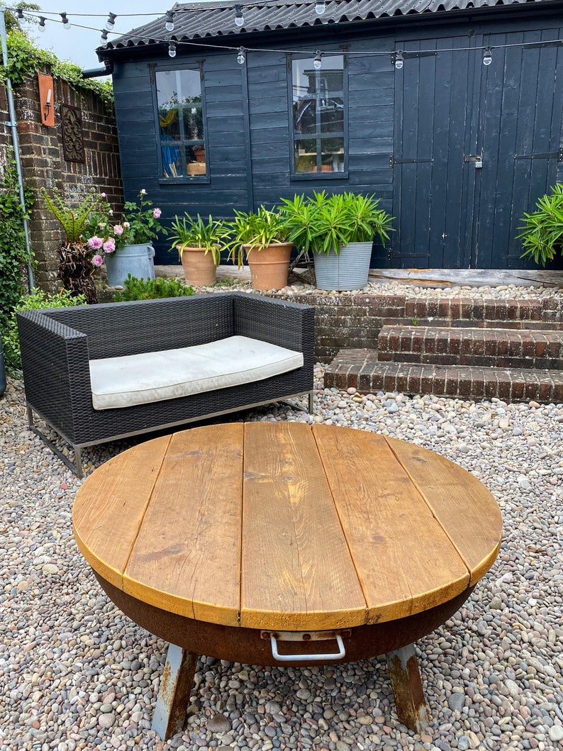 Rustic Wood Cover for BBQ Grill or Fire Pit Reclaimed - Etsy