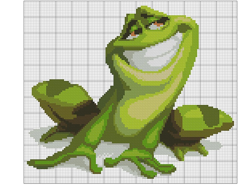 Frog Cross Stitch Pattern. Easy Cross Stitch Pattern. Simple - Etsy