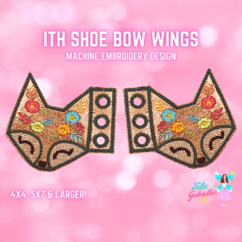 Shoe Machine Embroidery Design