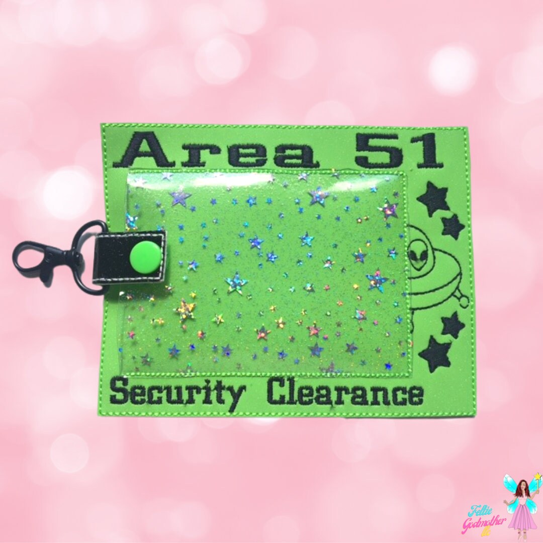 Area 51 Vaccine Card Holder 5x7 Machine Embroidery Design - Etsy