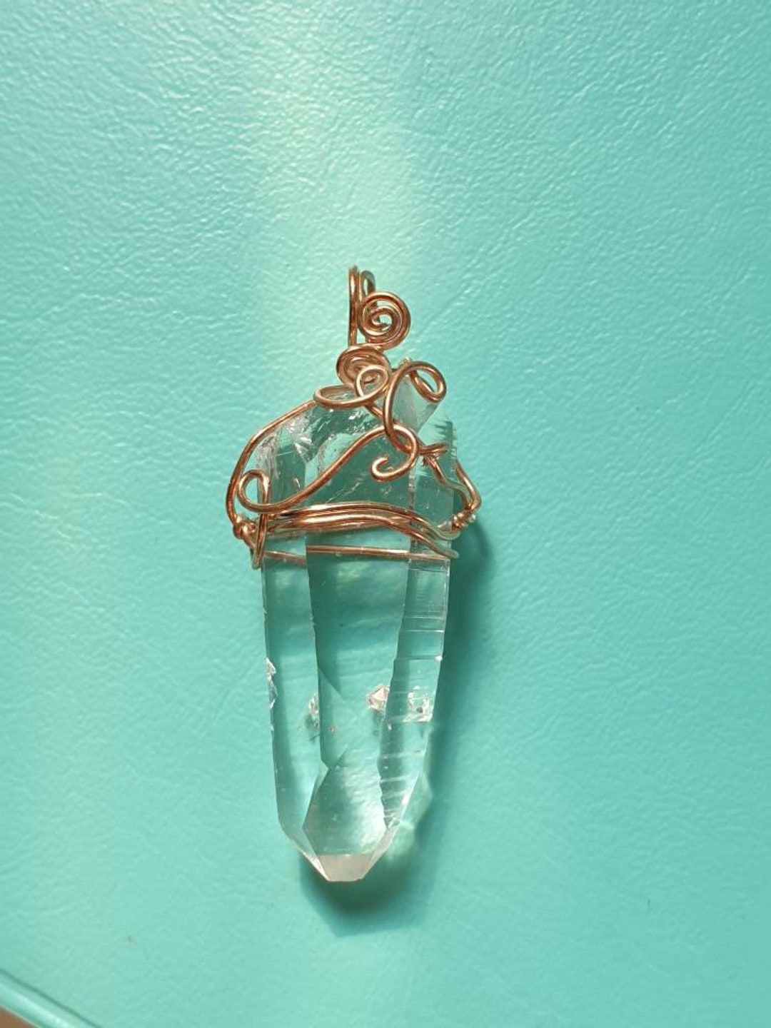 Natural Colombian Lemurian Starseed Quartz Crystal Point Wire-wrap ...