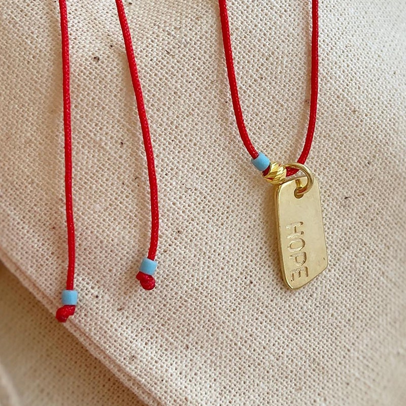 Red String Necklace - Etsy
