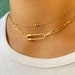 925 Safety Pin, Red String Bracelet, Paper Clip Bracelet, Minimal Gold ...