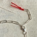 925 Safety Pin, Red String Bracelet, Paper Clip Bracelet, Minimal Gold ...