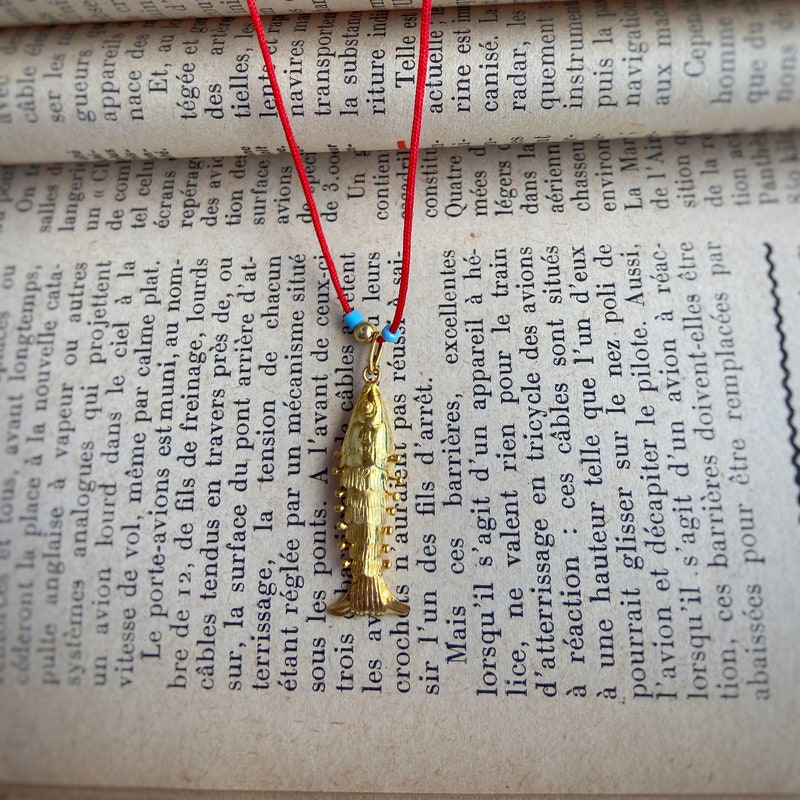 Fish Necklace on a Rope - Etsy