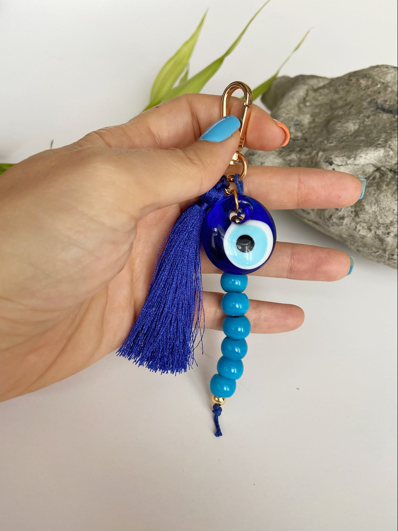 Evil Eye Keychain Evil Eye Key Ring Evil Eye Bag Charm | Etsy