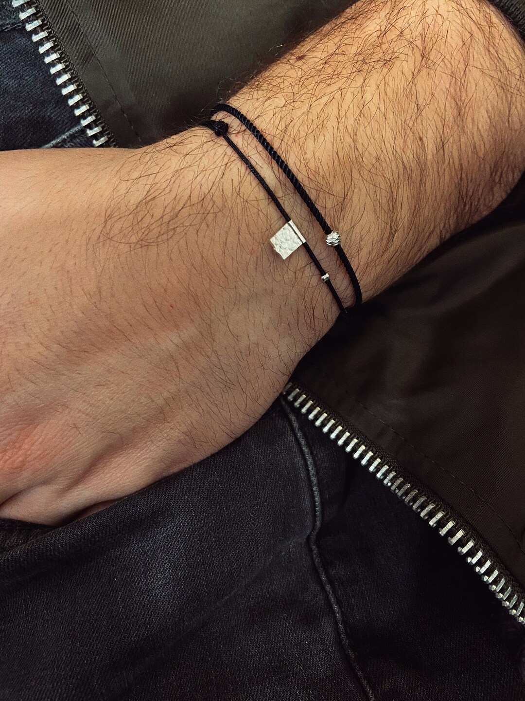 925 Men Bracelet, Colorful Minimal Bracelet, Minimal Lover Gift ...