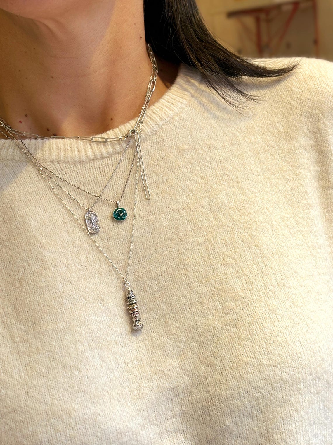 3D Movable Fish, 925 Sterling Silver Fish Necklace, Gold Fish Necklace ...