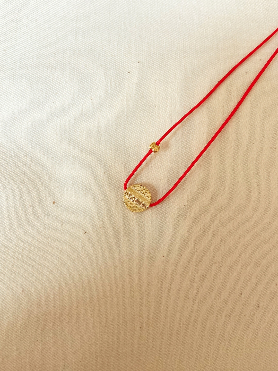 925 Sterling Silver Necklace, Round Plate Necklace, Gold Plate Necklace ...