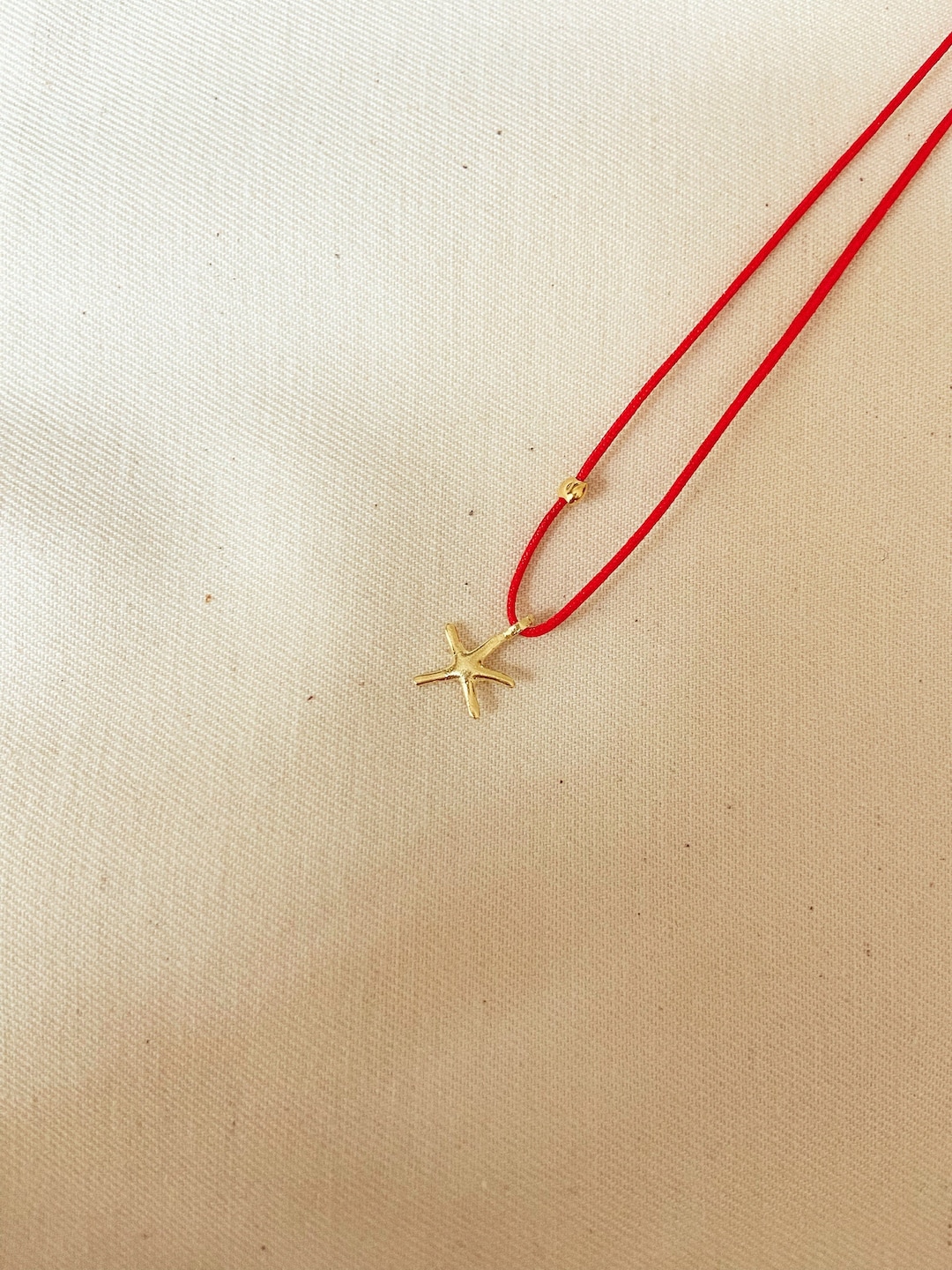 925 Sterling Silver Necklace, Gold Starfish Necklace, Gold Plate ...